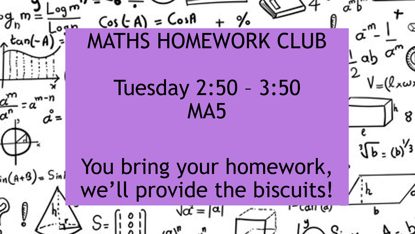 Maths Homework Club - Frederick Gent School