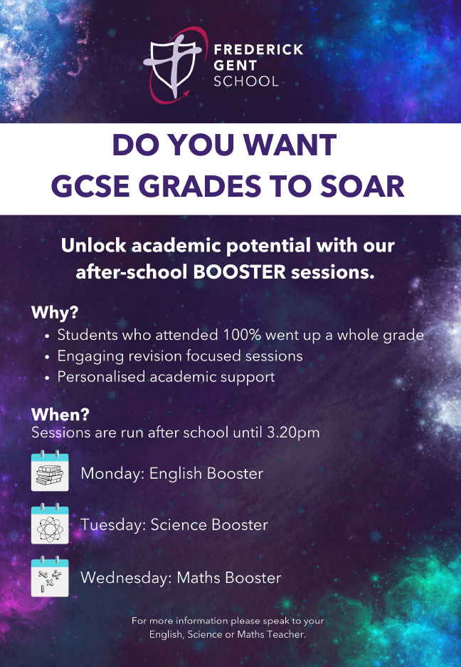 Booster Sessions - Frederick Gent School